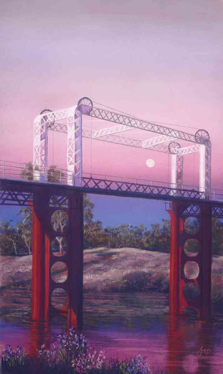 Australian Landscape Art - Bourke: A Vision Splendid - Violet Panel ...