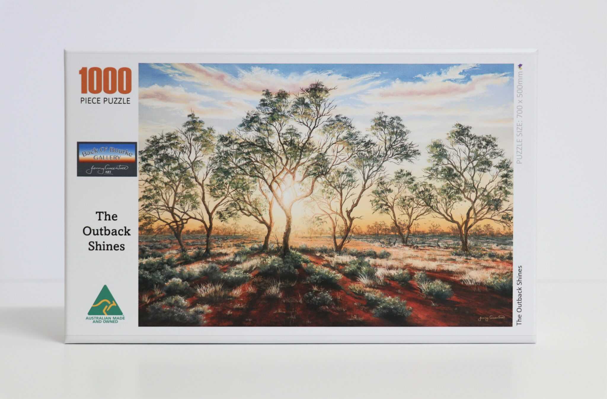 Jigsaw Puzzle - 1000 Piece "The Outback Shines" - Back O Bourke Gallery