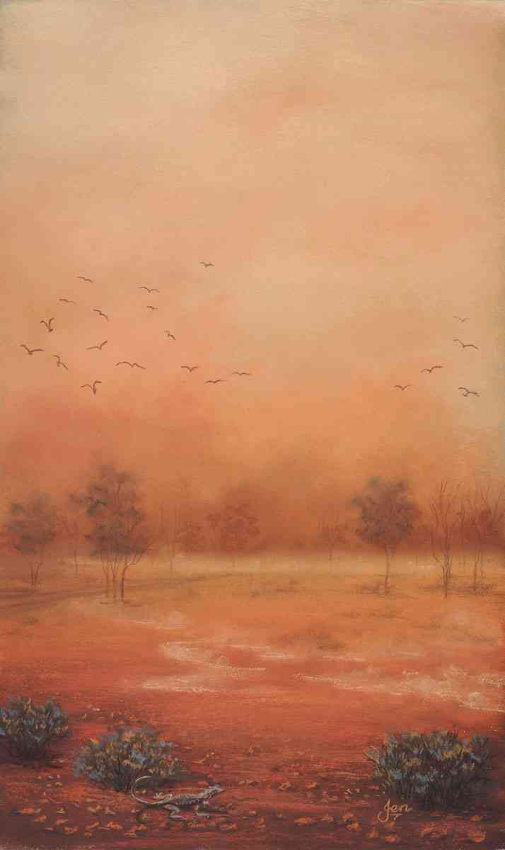 Bourke: A Vision Splendid - Orange Panel - Back O' Bourke Gallery