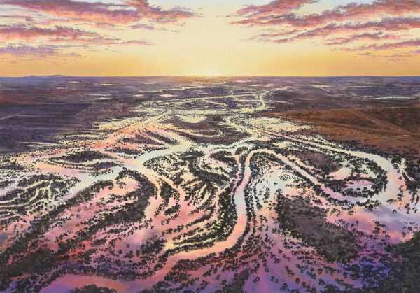 Australian Landscape Art - The Darling Celebrates - Gallery Acrylic ...