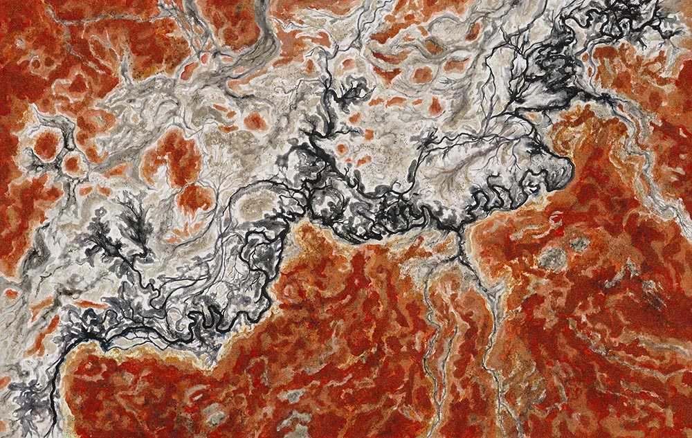 Australian Landscape Art - When the Darling Flows - Panel 1 Canvas ...