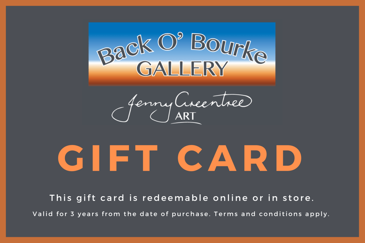 Gift Card - Back O' Bourke Gallery