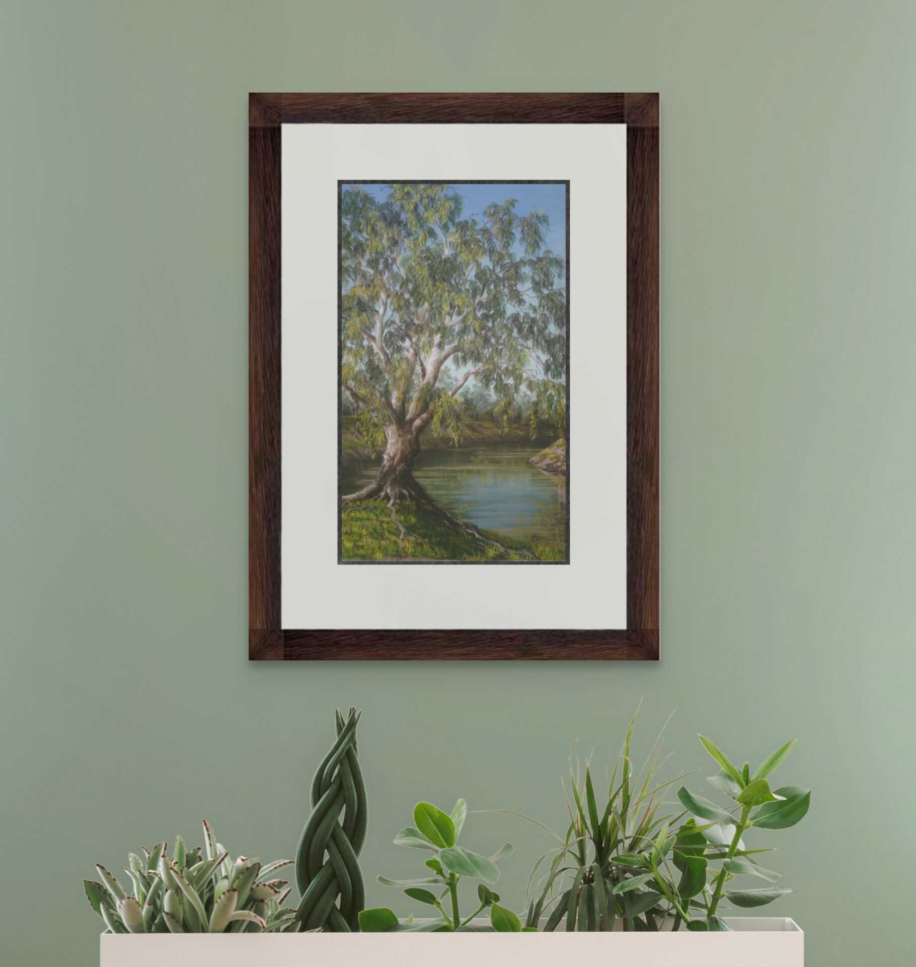 Australian Landscape Art - Bourke: A Vision Splendid - Green Panel ...