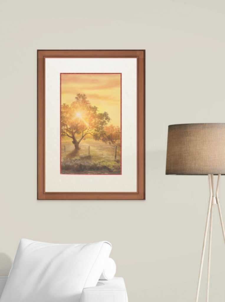 Australian Landscape Art - Bourke: A Vision Splendid - Yellow Panel ...