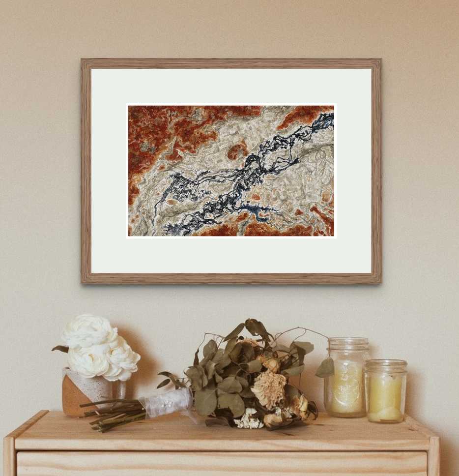 Australian Landscape Art – When The Darling Flows - Panel 2 - Back O ...
